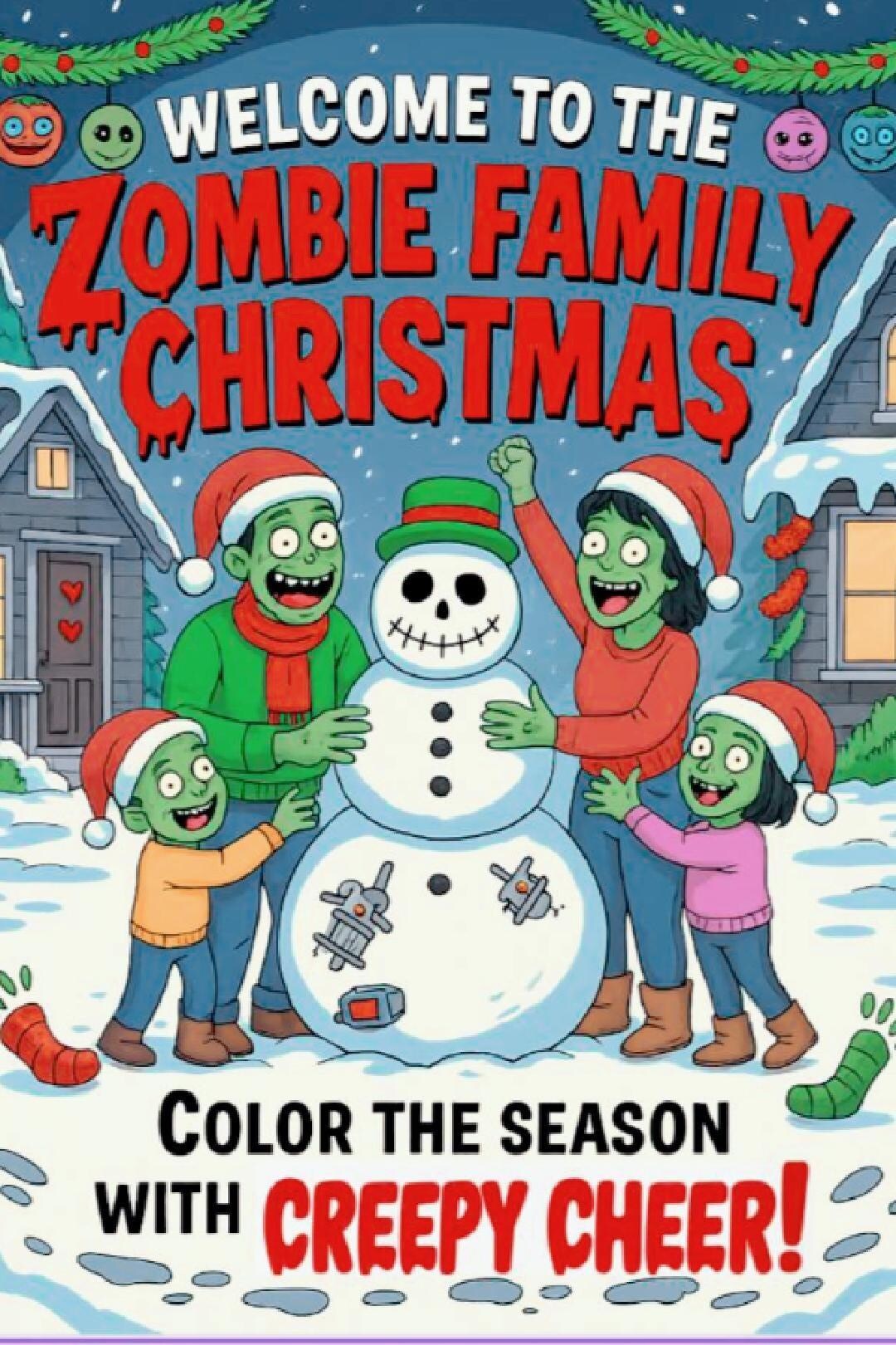 Mini Zombie Family Coloring Book: Holiday Sampler (printable PDF - Etsy