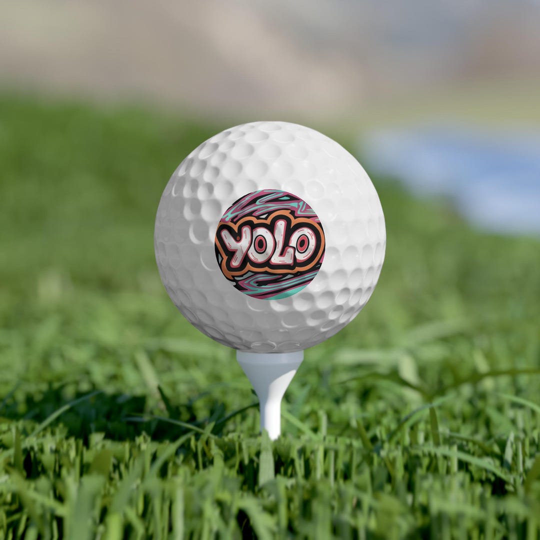 YOLO Golf Balls, 6pcs | Novelty Golf Ball Set - Etsy