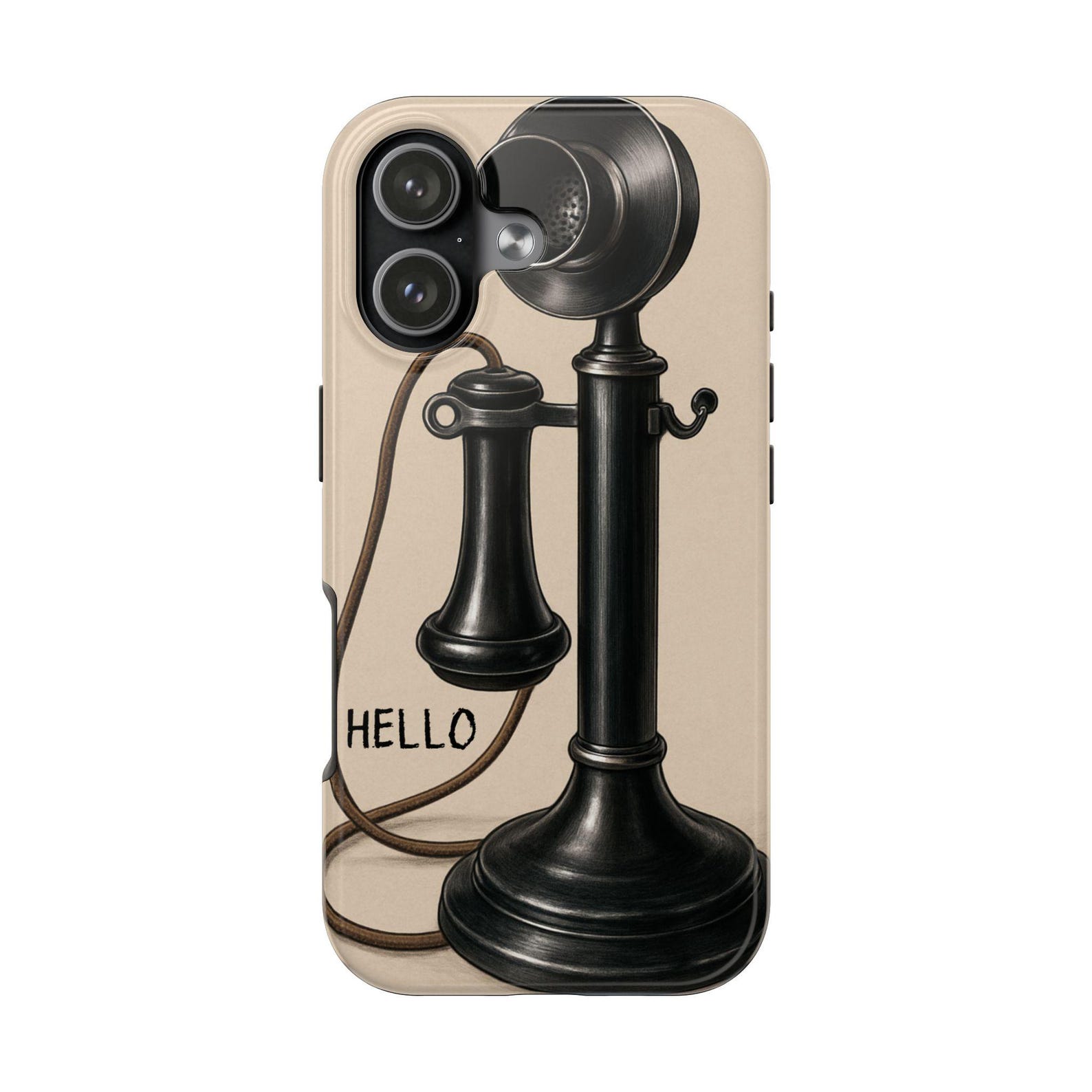 Vintage Candlestick Telephone Tough Phone Case, Retro Design - Etsy