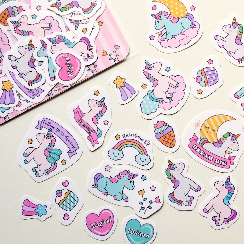 Unicorn Stickers - Etsy