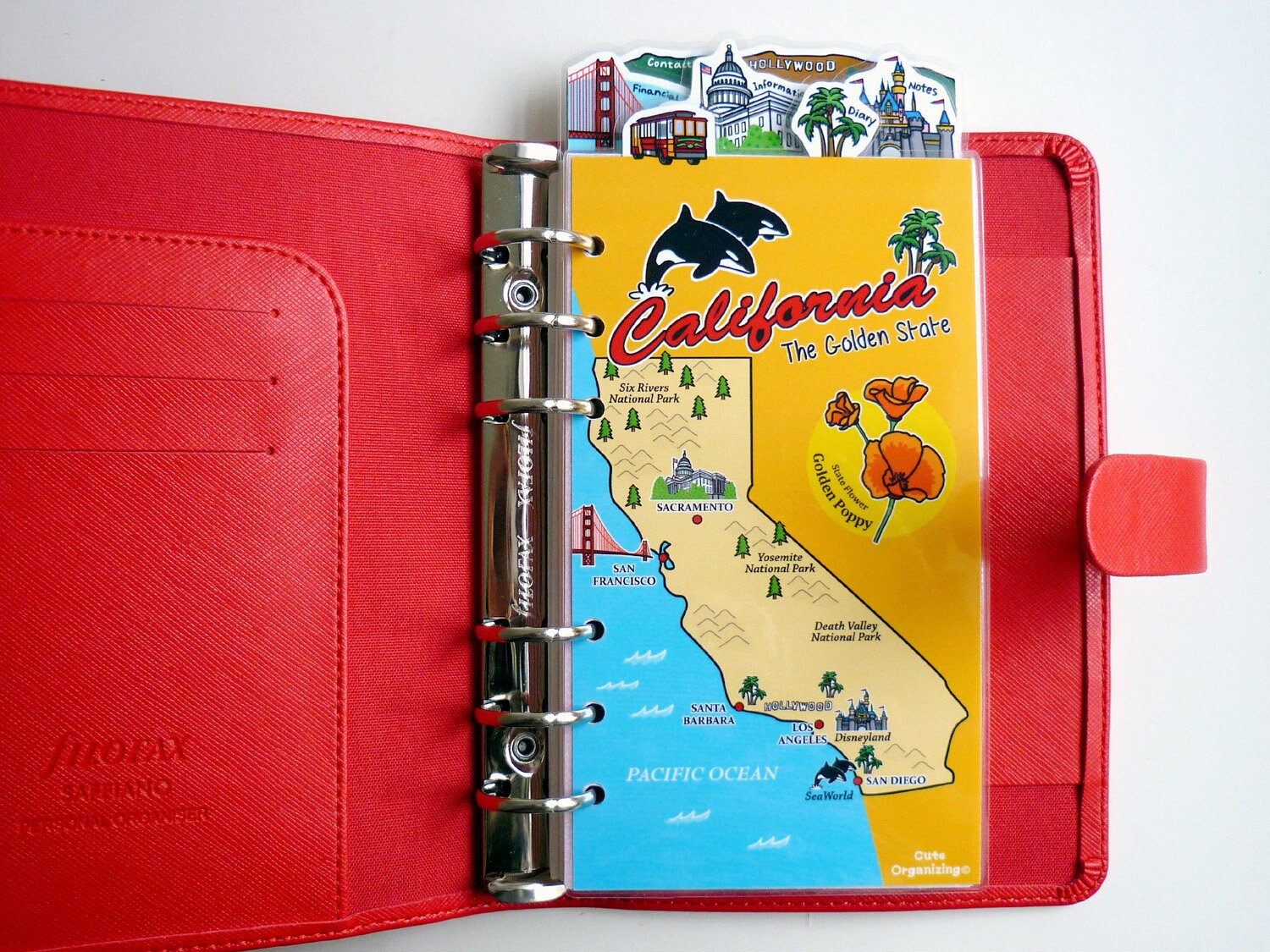 PRINTABLE A5 Size California Dividers Cute Kawaii Filofax | Etsy