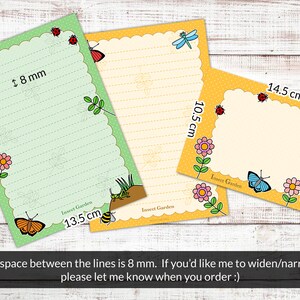 Insects Bugs Letter Writing Paper Stationery Set Handmade Ideal for ...