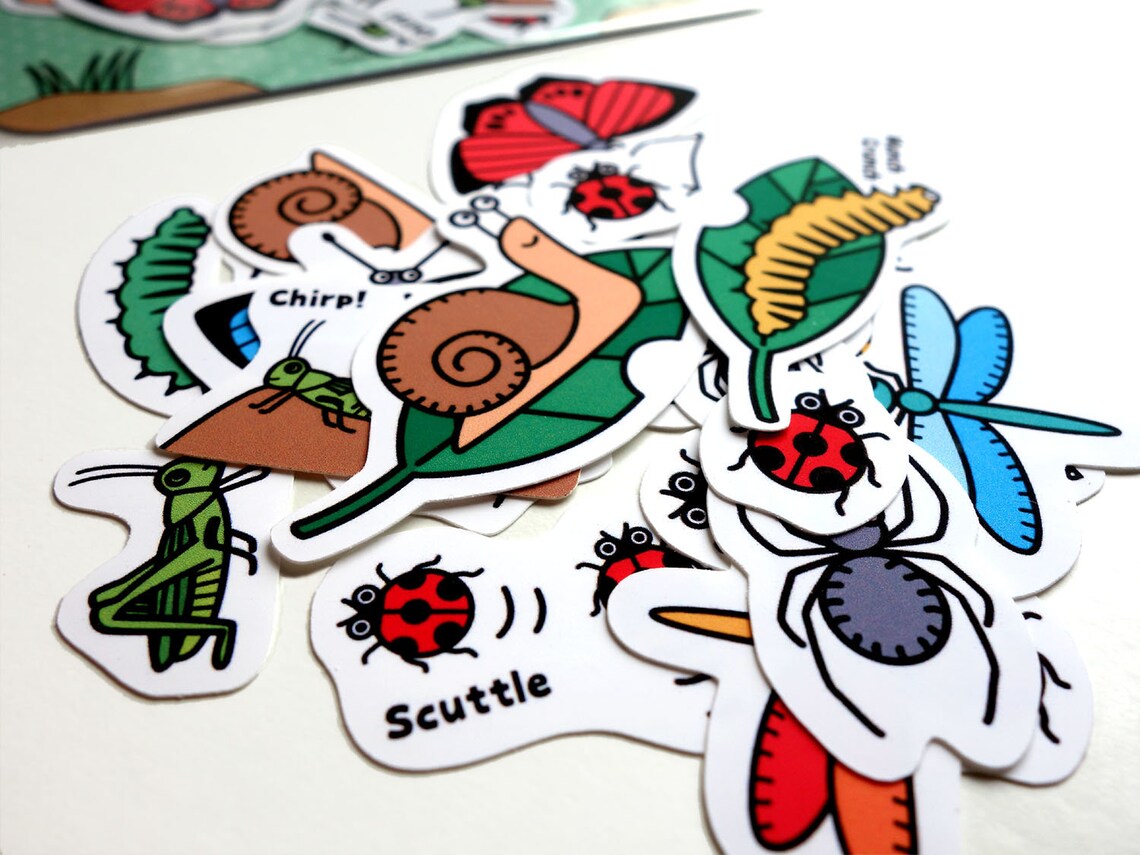 Cute Kawaii Bugs Insects 23 Pieces Butterflies Caterpillars - Etsy Ireland