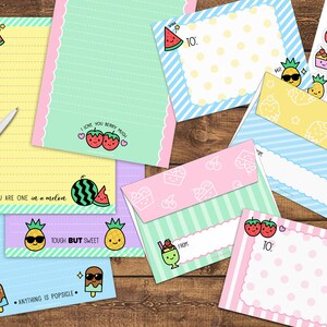 Cute Kawaii Letter Writing Paper Stationery Set Handmade Ideal for Kids ...