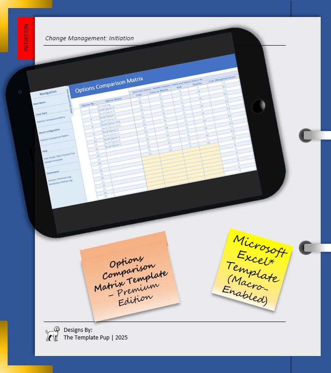 Options Analysis Matrix Template | IT Project Management | Microsoft ...