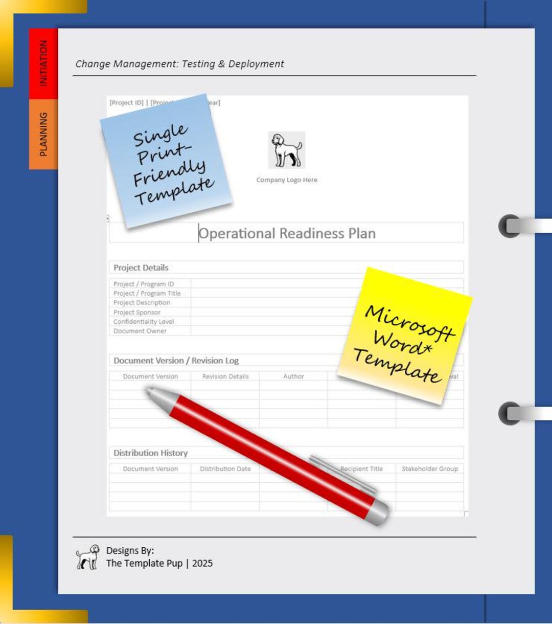 Operational Readiness Plan Template | Project Management | Print ...