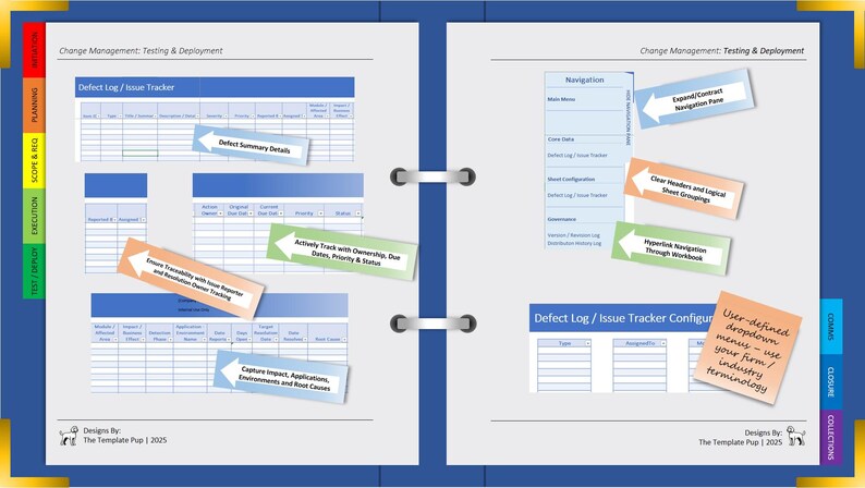 Defect Log / Issue Tracker Template | QA Testing | Project Management ...