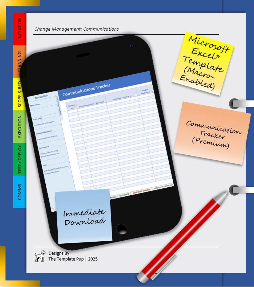 Communications Tracker Template | Comms Tracker | Microsoft Excel ...