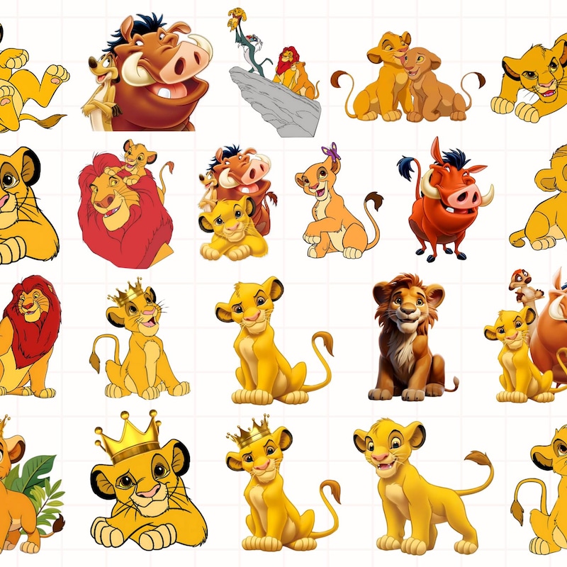 Lion King Simba Face - Etsy