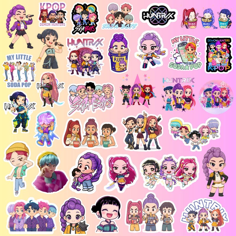 Huntrix Face Png - Etsy