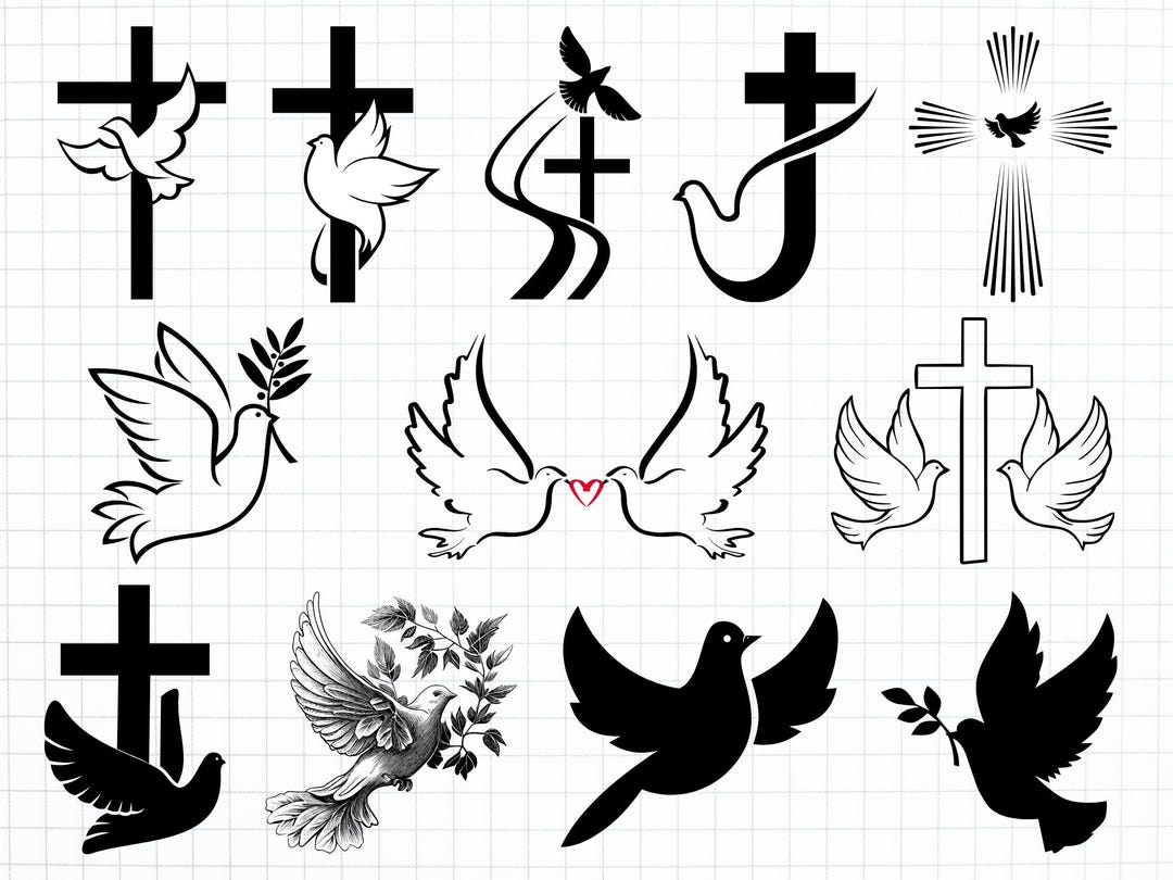 Dove SVG Bundle, Dove PNG Bundle, Dove Clipart, Pigeon SVG Cut Files ...