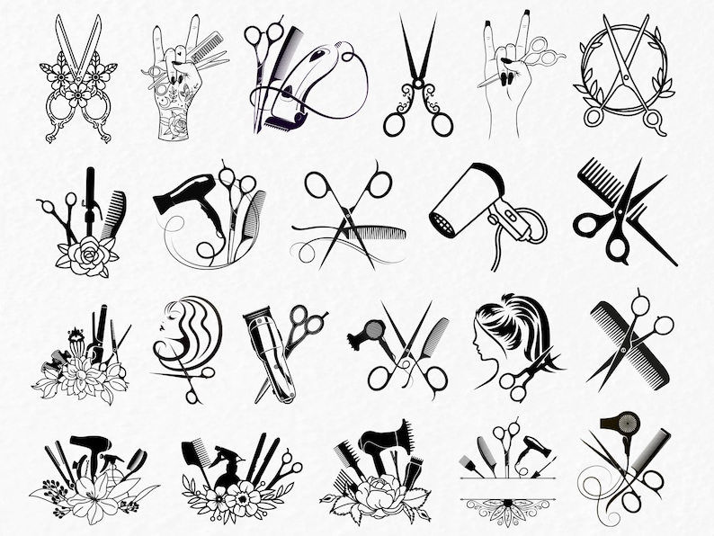 Hairdresser SVG Bundle, Hairstylist SVG, Hairdresser PNG Bundle,salon ...