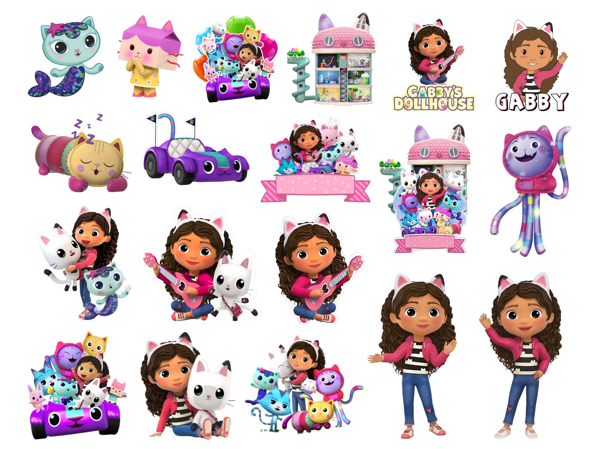 Gabby's Dollhouse PNG Clipart Bundle, Digital Gabby Clip Art, Gabby's ...