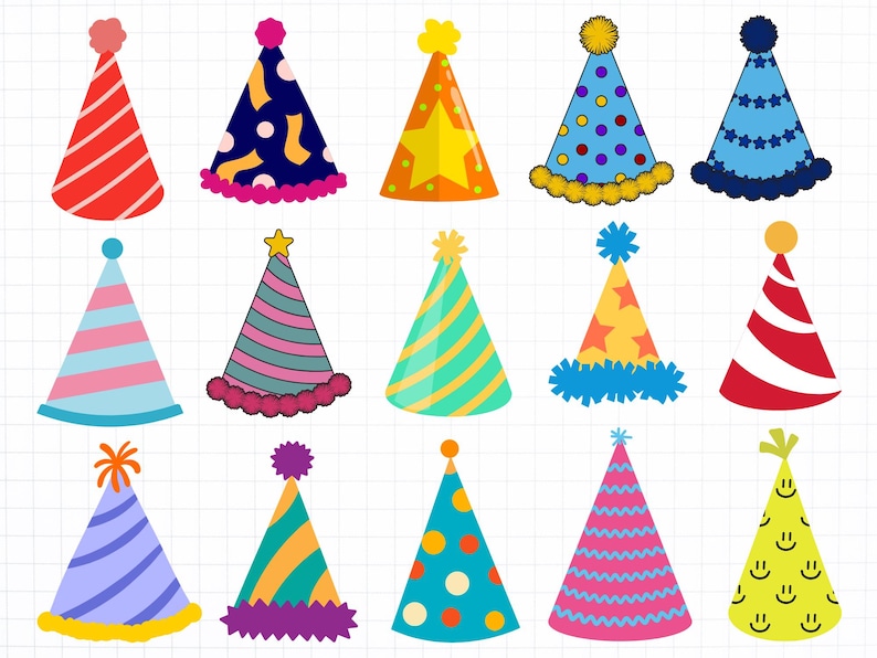 Party Hat SVG, Birthday Hat Svg, Party Hat Clipart, Party Hat Cut Files ...