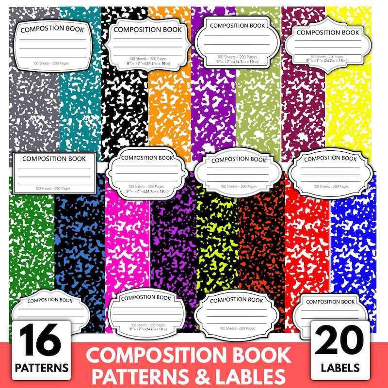 Note Book Template Cricut - Etsy