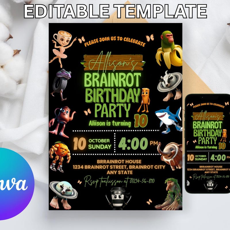 Brain Rot Paper - Etsy