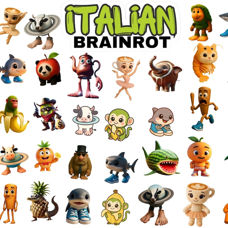 Brainrot personajes png - Etsy España