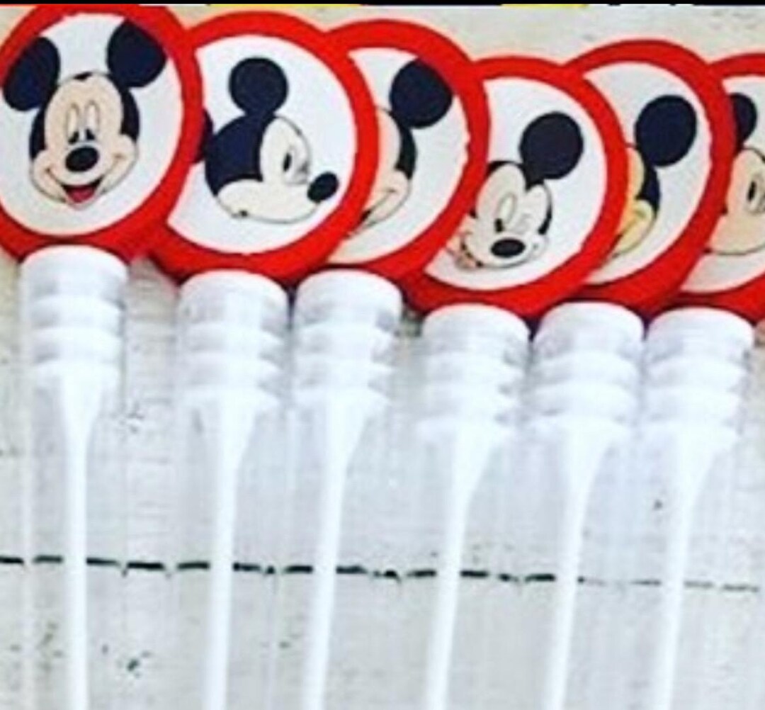 Mickey Mouse Birthday 15 Bubble Wands Mickey Mouse Party Favor Mickey ...