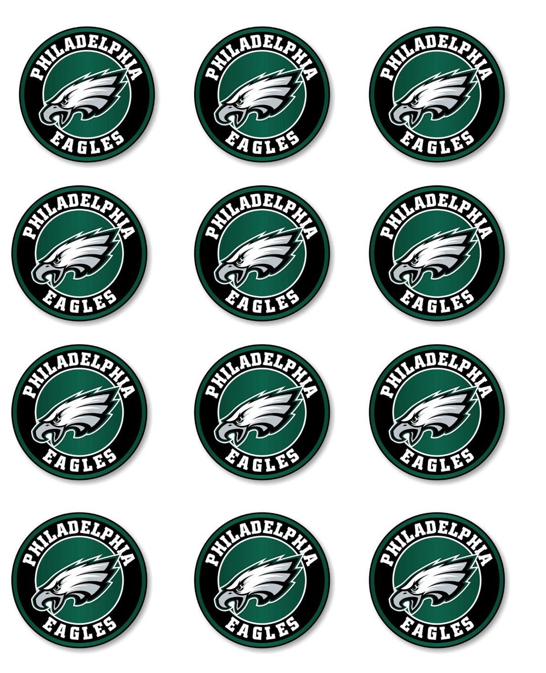 NFL Football Party Philadelphia Eagles EDIBLE Toppers Philadelphia ...