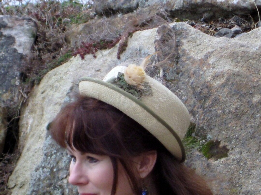 Hat, Gala Evening Hat, Church Hat, Bridal, Derby Hat, Feathers Flowers ...