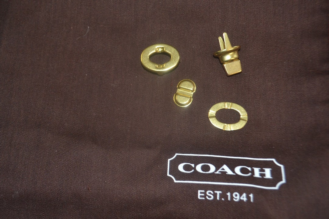 Coach Replacement Turn Lock, Brass, Nickel - Etsy