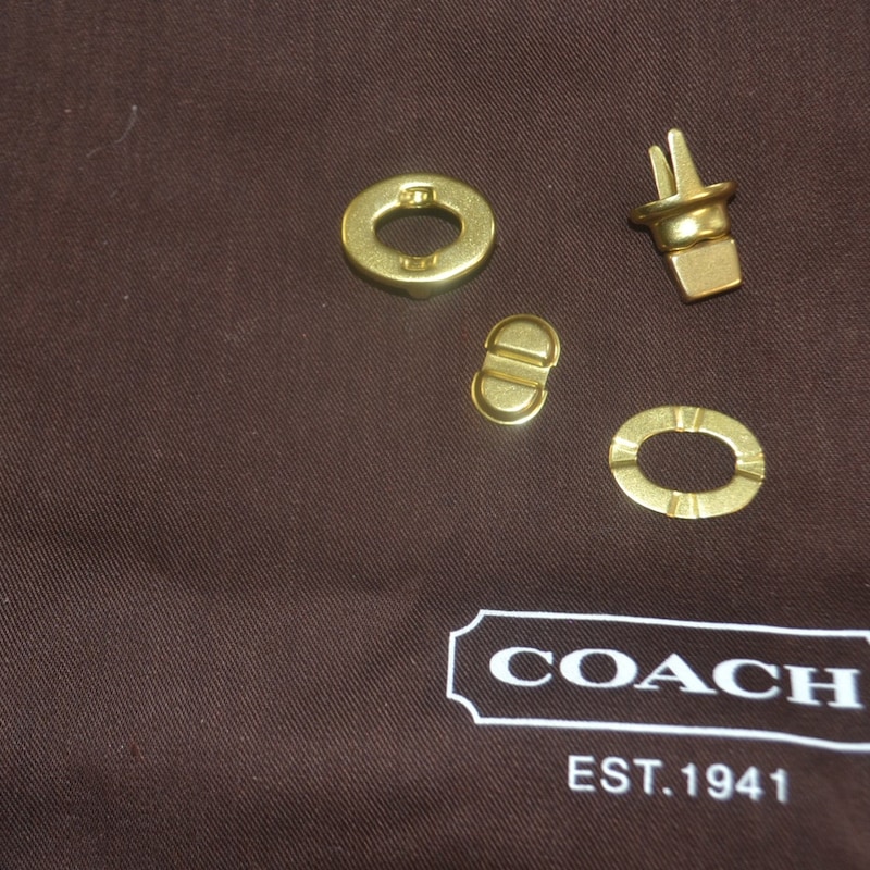 Vintage Coach Bag Turn Lock - Etsy