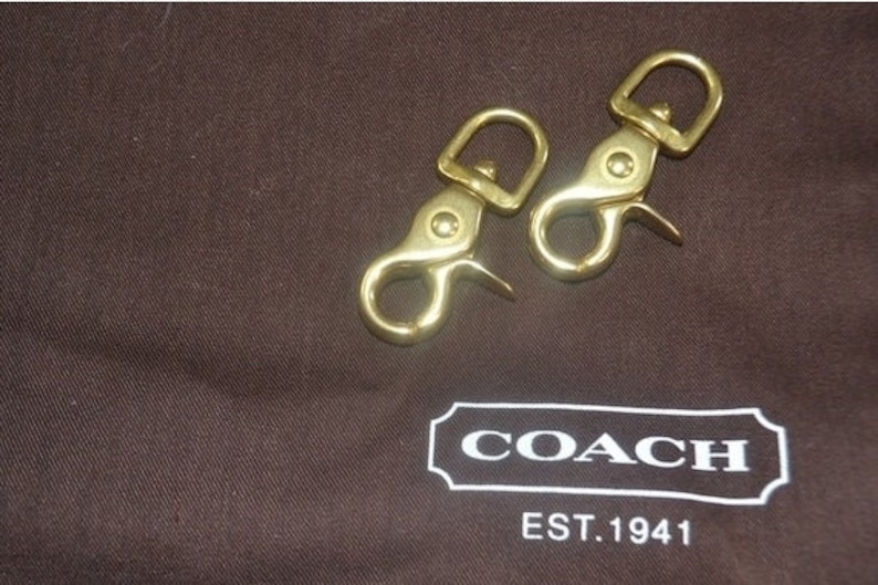 Coach Replacement Lobster Claw Pair, Brass Made in the USA - Etsy