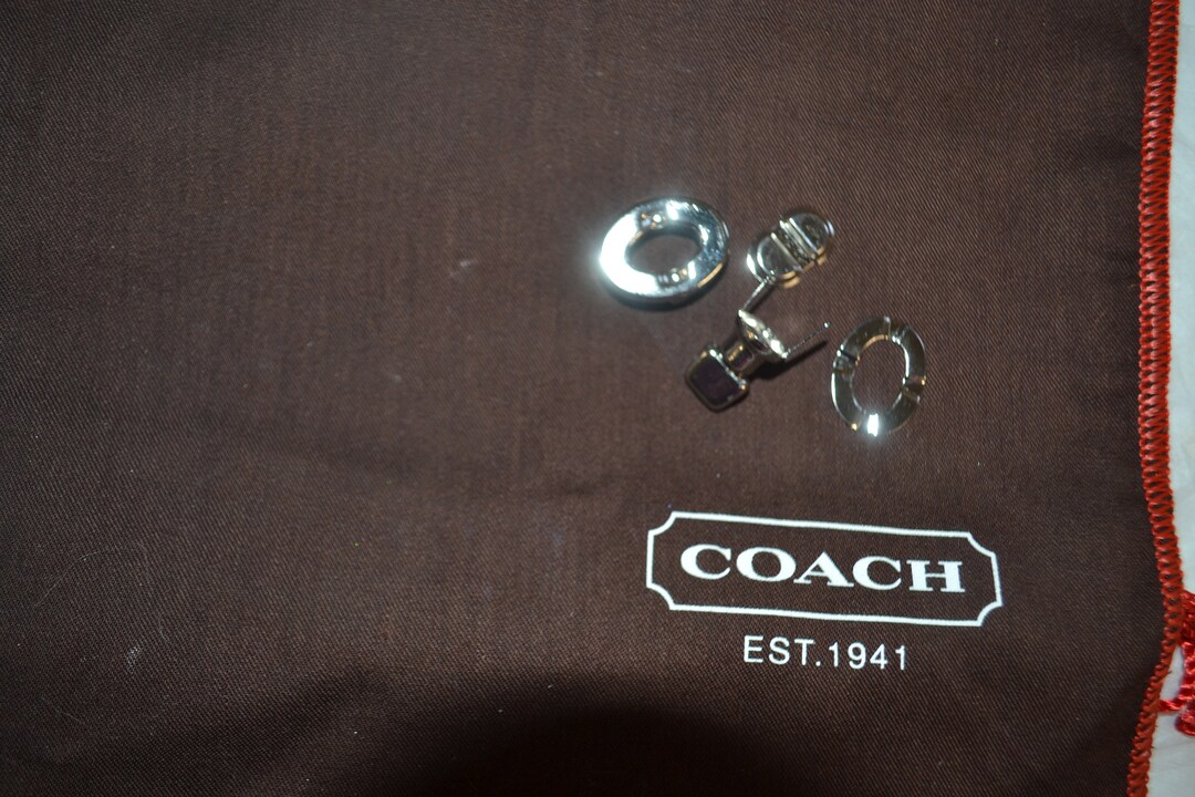 Coach Replacement Turn Lock, Brass, Nickel - Etsy