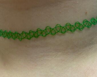 Green Choker Necklace | Etsy