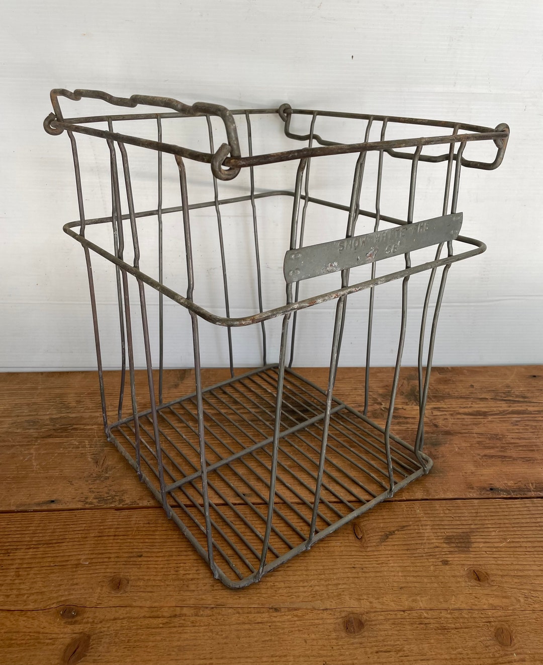Vintage Metal Egg Crate - Wire Egg Carrier - Etsy