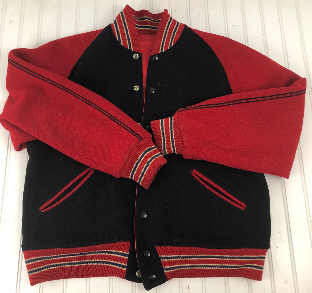Vintage Letterman Jacket - Reversible Letterman Jacket - Etsy