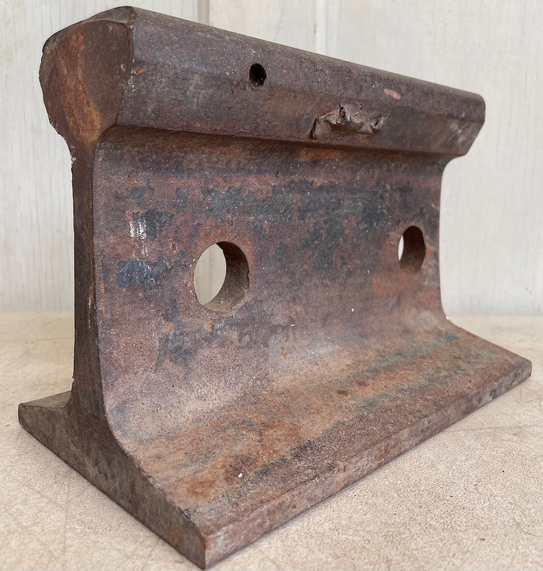 Rail Iron Section - Steel Piece of Railroad Train Track - Railroad ...