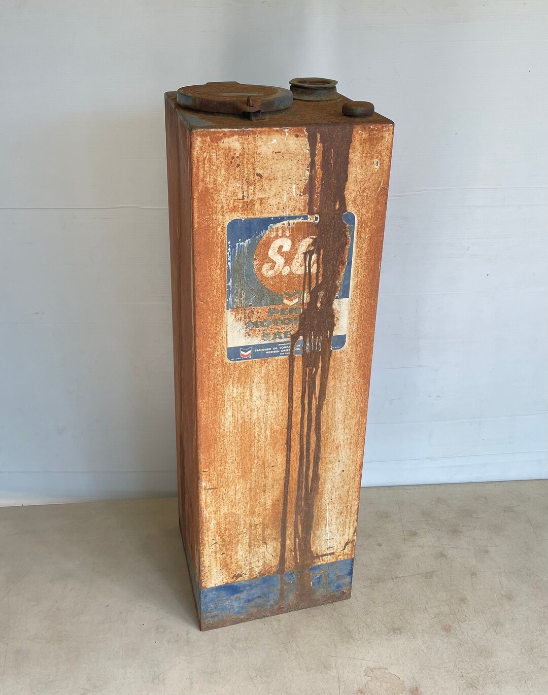 Vintage Standard Oil Lubester Shields, Harper & Co. Lubester 22 Gallon ...