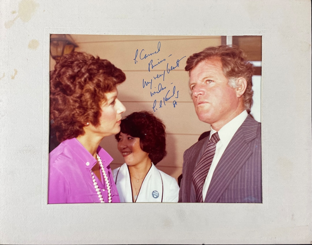 Ted Kennedy Autographed Photo - Edward “ted” Kennedy Signed Candid ...