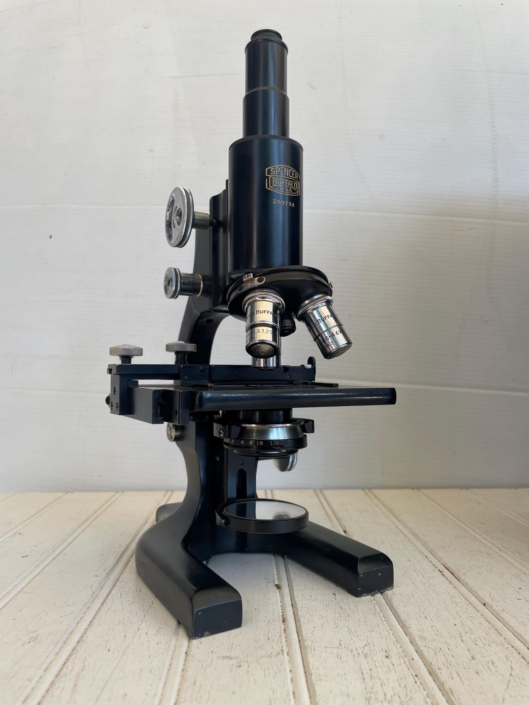 Vintage Early 1940s Spencer Microscope With Wood Case - Etsy