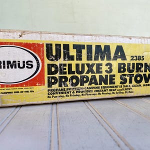 Vintage Primus Ultima Deluxe 3 Burner Propane Stove With Collection of ...