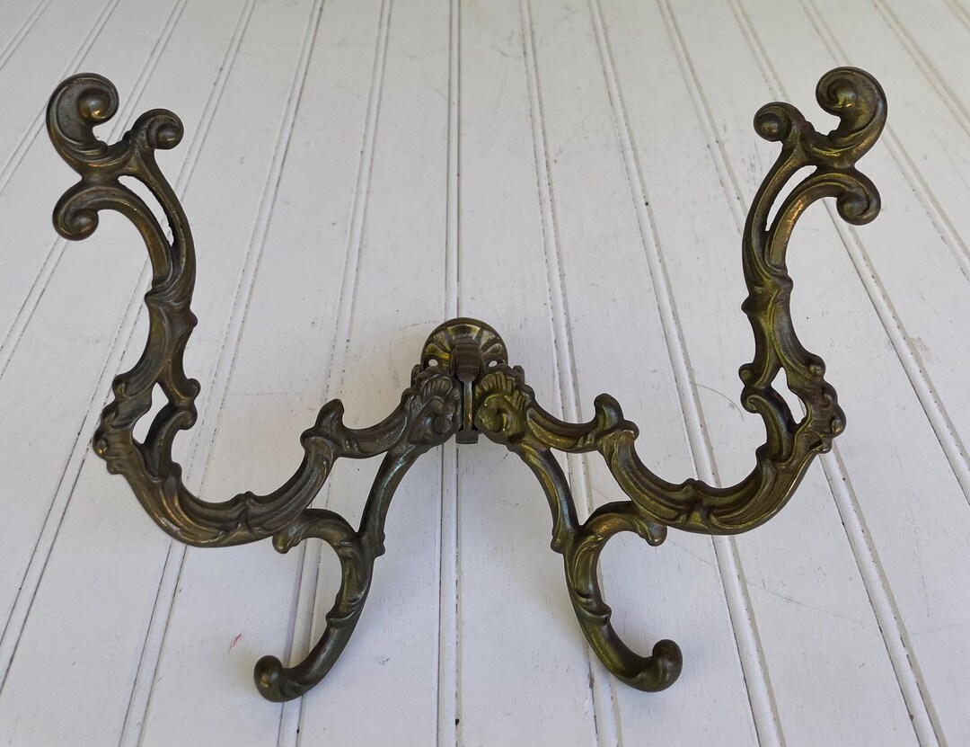 Vintage Ornate Victorian Hall Tree Double Hook - Etsy