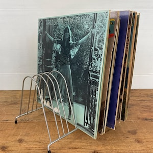 Vintage Chrome Record Holder / Magazine Rack 11 Slot Vintage Vinyl ...