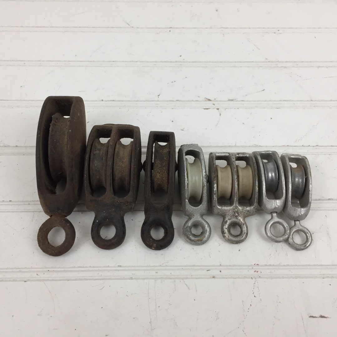Metal Industrial Pulleys - 7 Small Pulleys - Various Sizes - Etsy