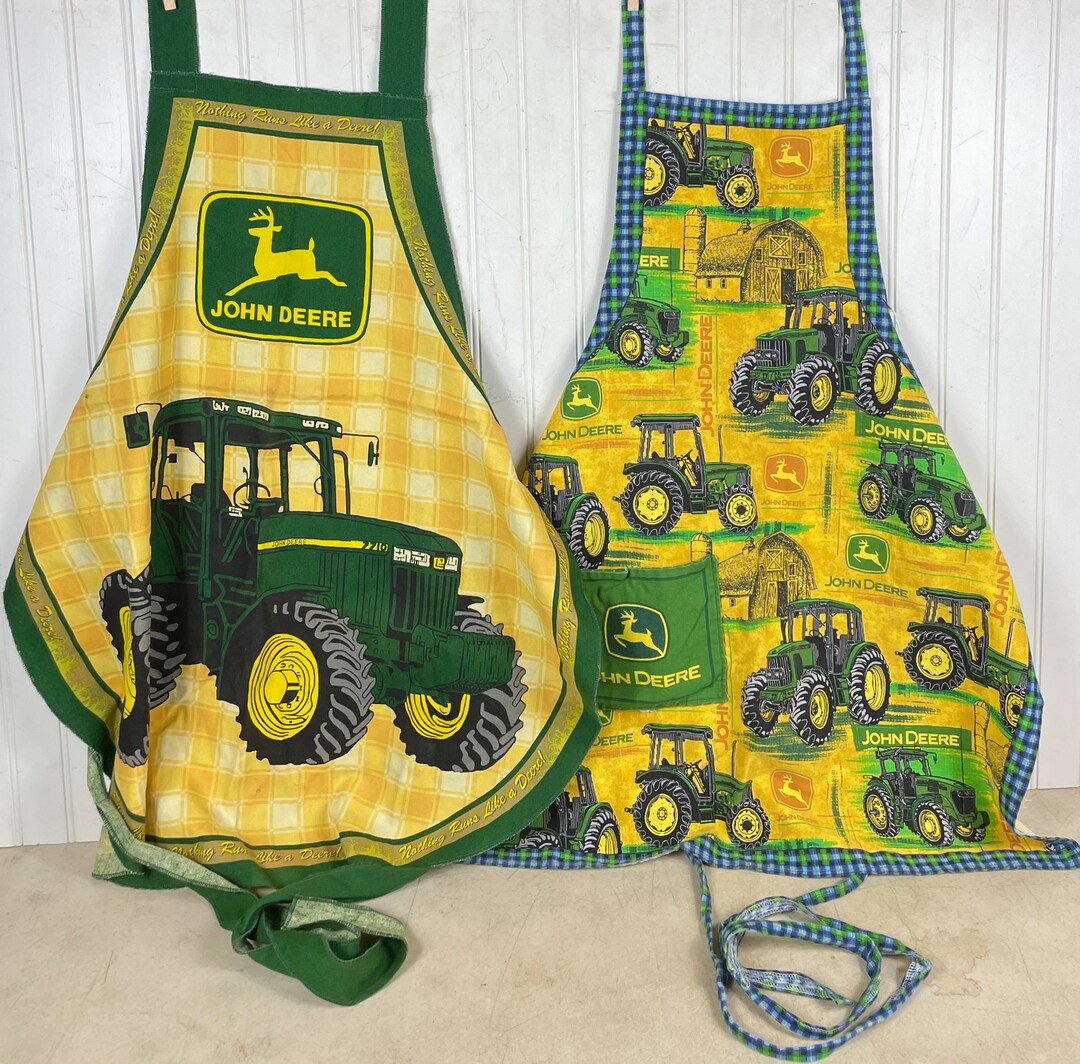 Vintage John Deere Aprons - 2 John Deere Aprons - John Deere Tractor ...