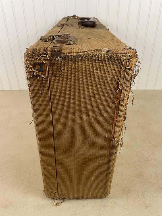 Vintage Suitcase Shabby Rustic Luggage Travel Hardshe… - Gem