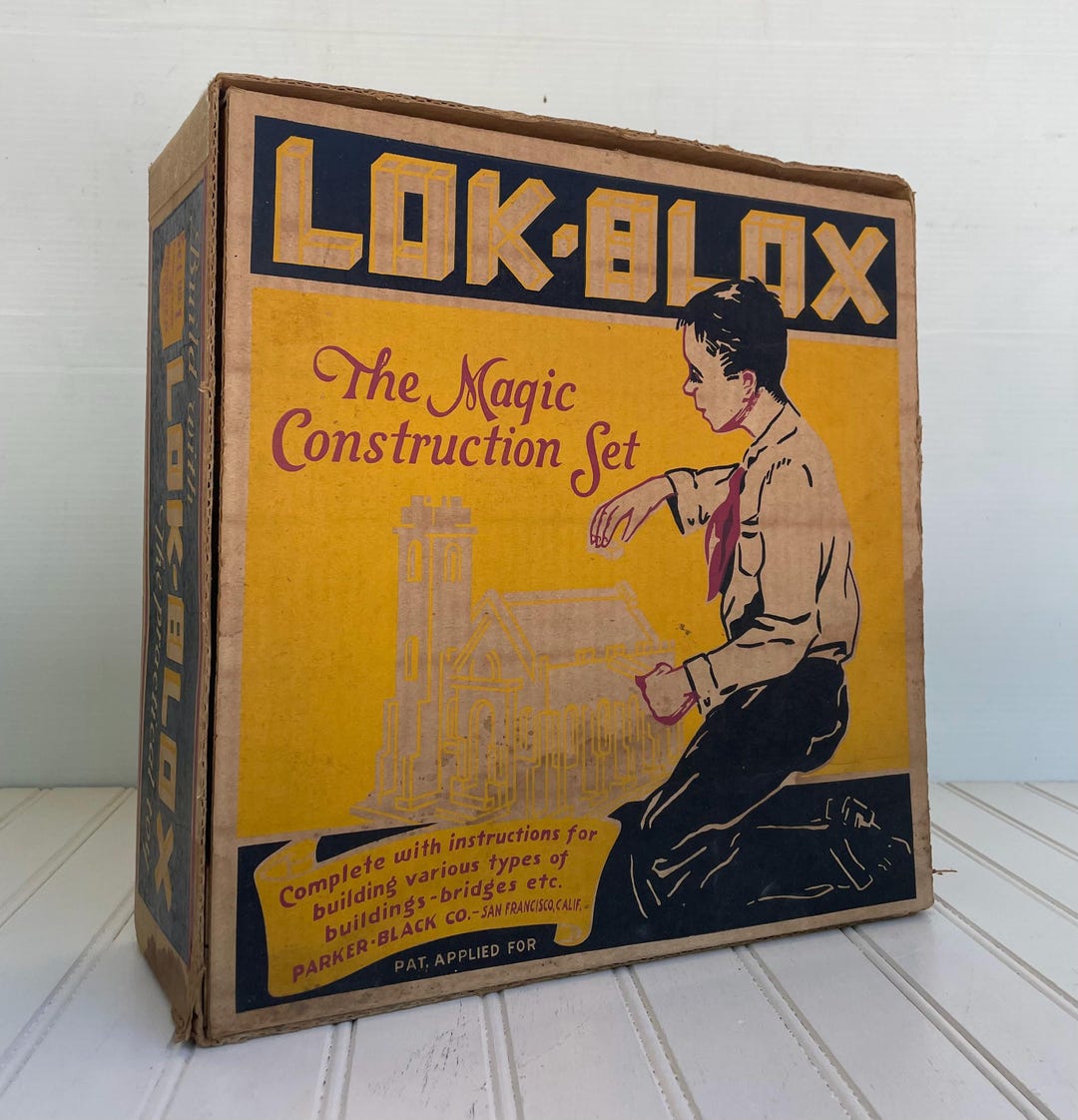 Lok-blox -the Magic Construction Set- Set No. 1 -manufactured by Parker-black Co. San Francisco ...