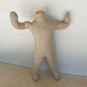 Vintage Headless Child Mannequin - Cloth Covered Foam Mannequin ...