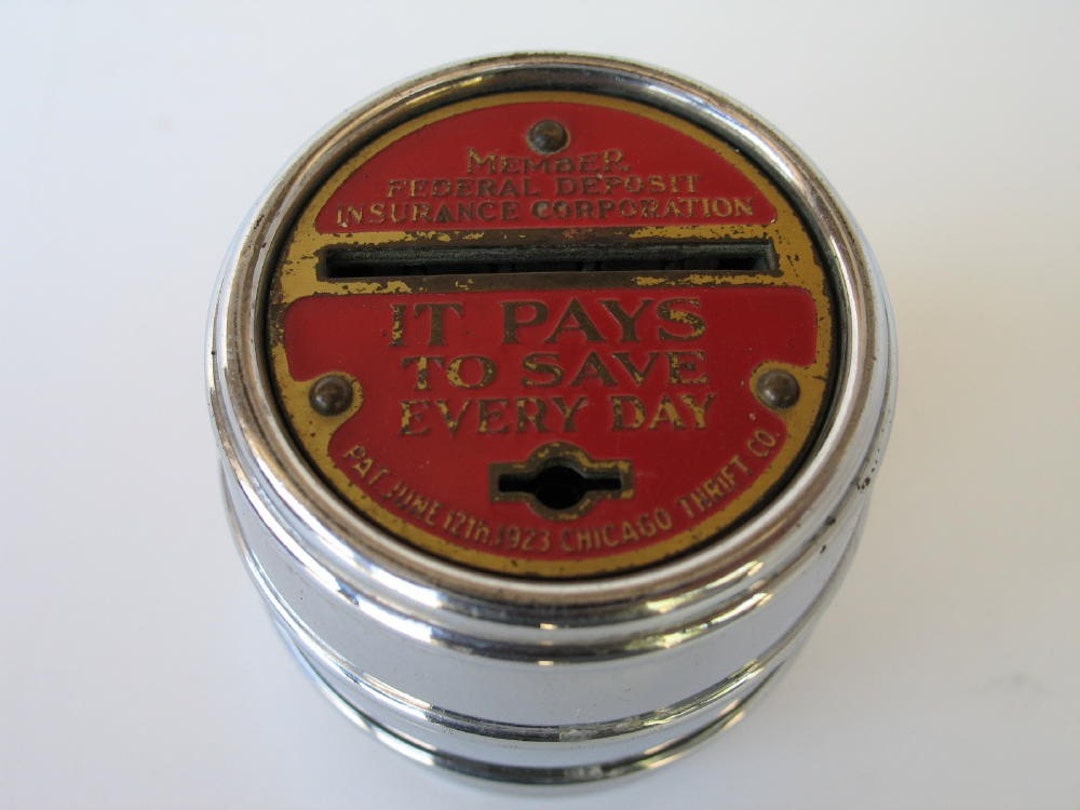 Vintage Promotional Coin Bank Advertising - Etsy