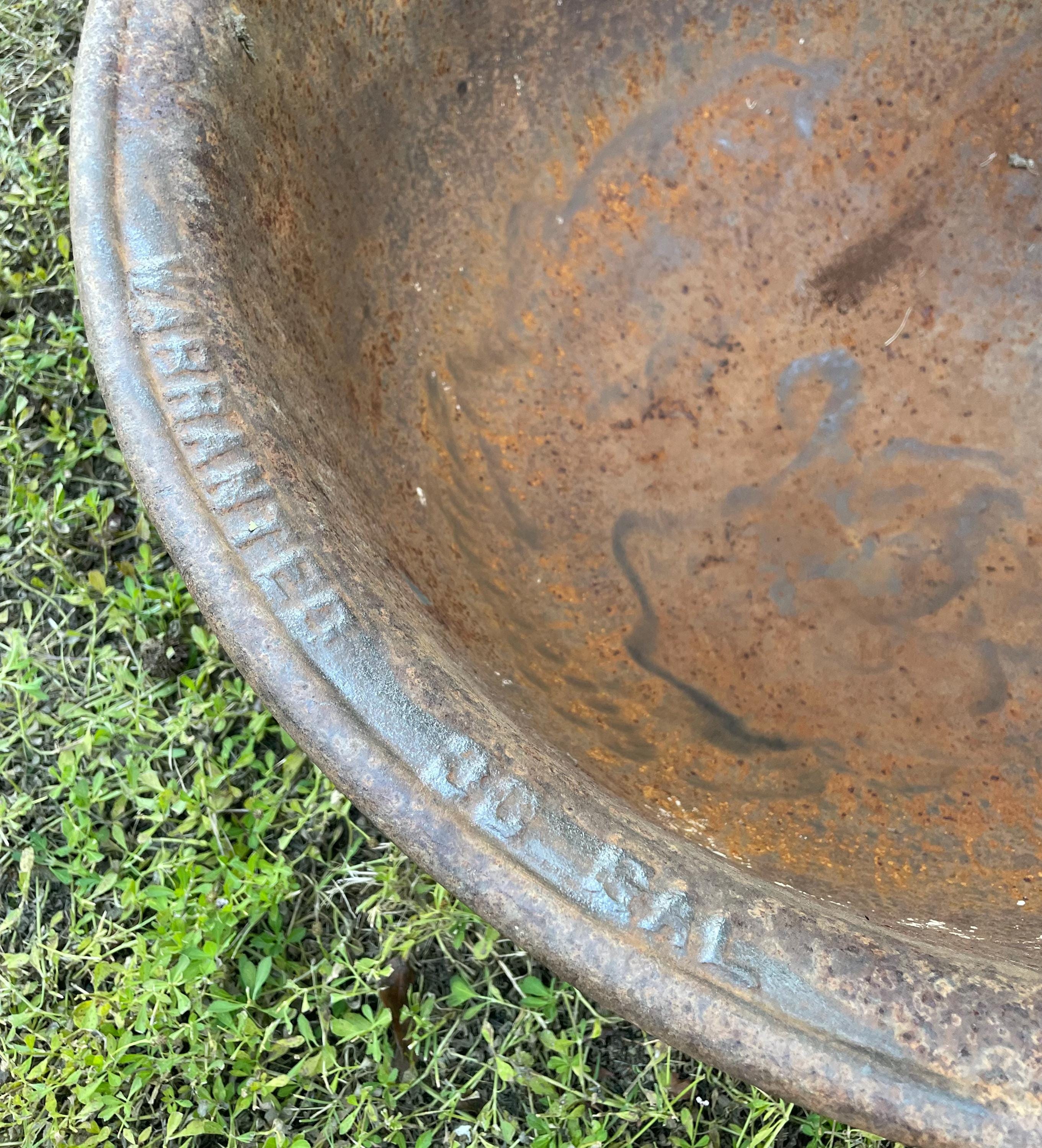 Antique Cauldron - Huge 30 Gallon Cast Iron Cauldron - Warranted 30 Gal ...