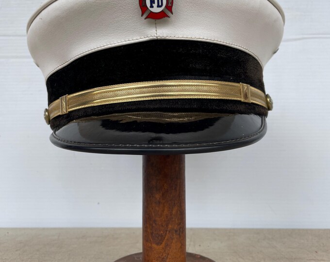 Vintage Midway Cap Co. Fire Department Hat - Size 7.5 - Classic ...