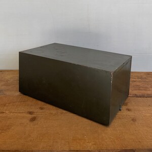 Vintage File Drawer Metal Army Green File Box Industrial Storage - Etsy