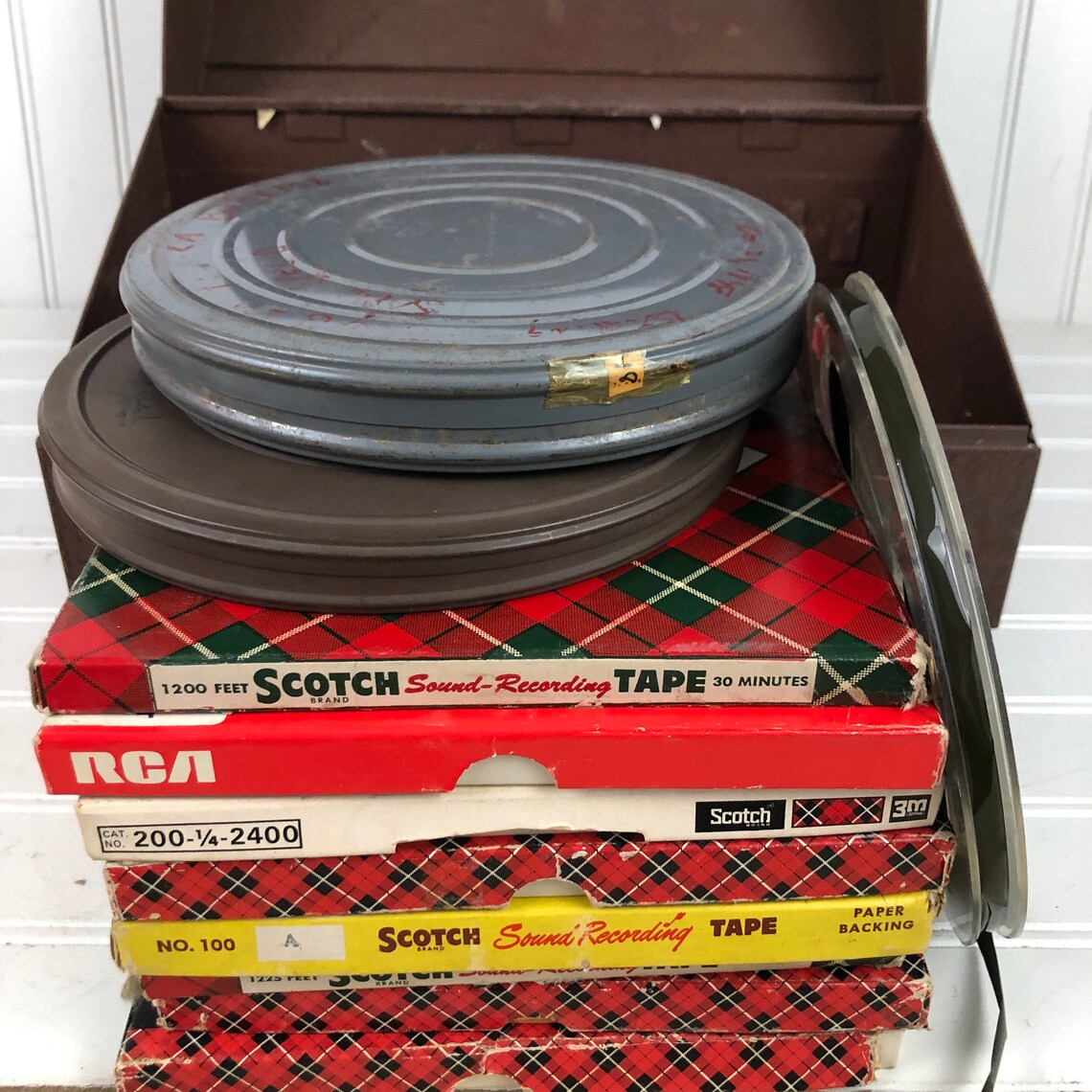Vintage Film Reel Box With Vintage Film Reels - Etsy