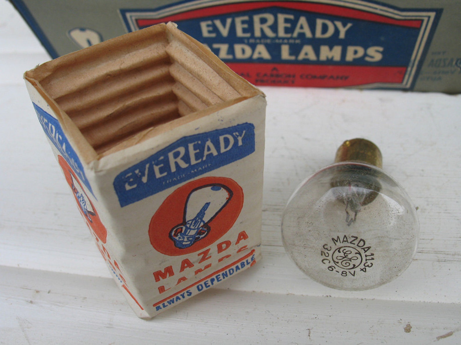 Vintage Automotive Headlight Replacement Bulbs Eveready Mazda - Etsy