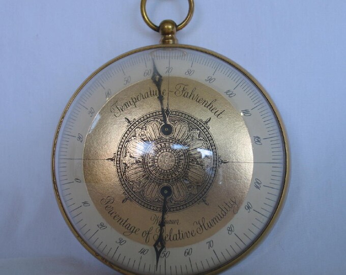 Vintage Wittnauer Barometer And Thermometer Etsy